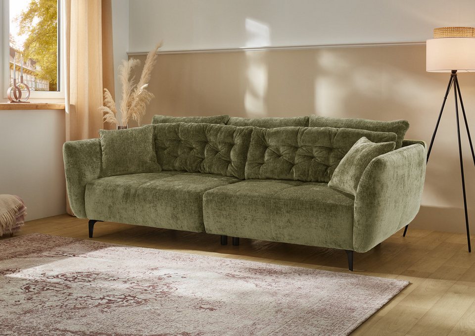 Jockenhöfer Gruppe Big Sofa Spa Im Retrolook Mit Wellenfederung Und